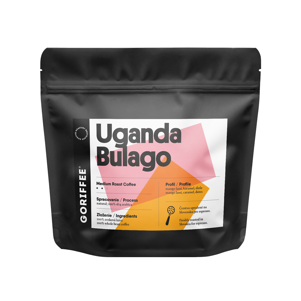 Selected coffee beans Uganda Bulago Natural Goriffee roastery
