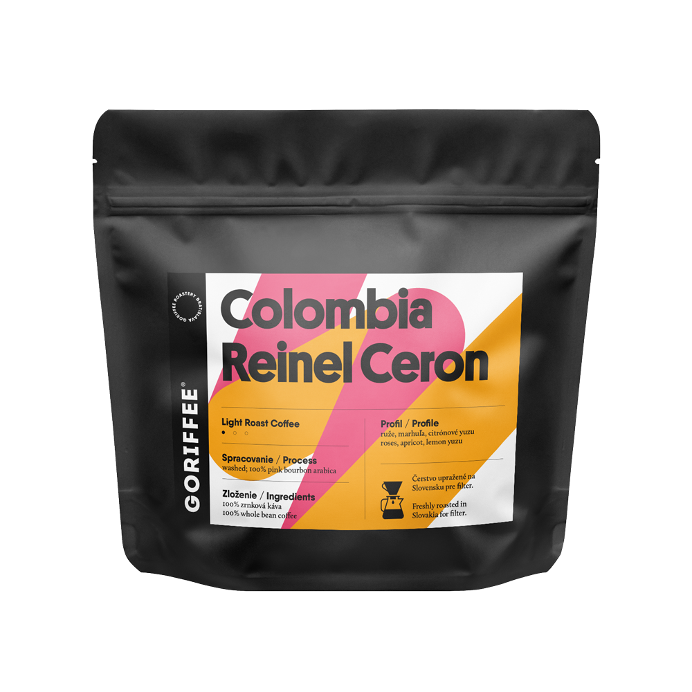 Výberová káva Colombia Reinel Ceron washed na filter - Goriffee roastery