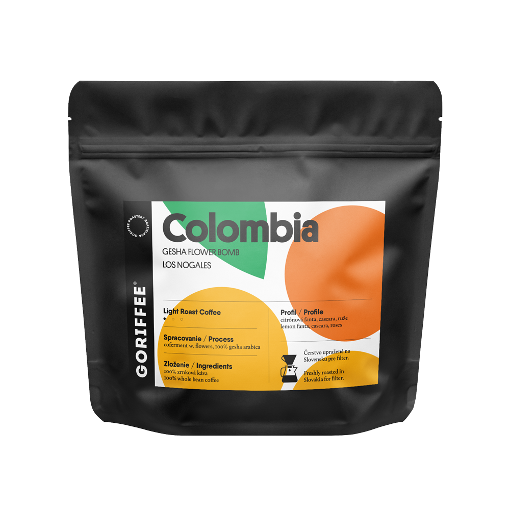 Výberová limitovaná káva Colombia Gesha Flower Bomb - Goriffee roastery